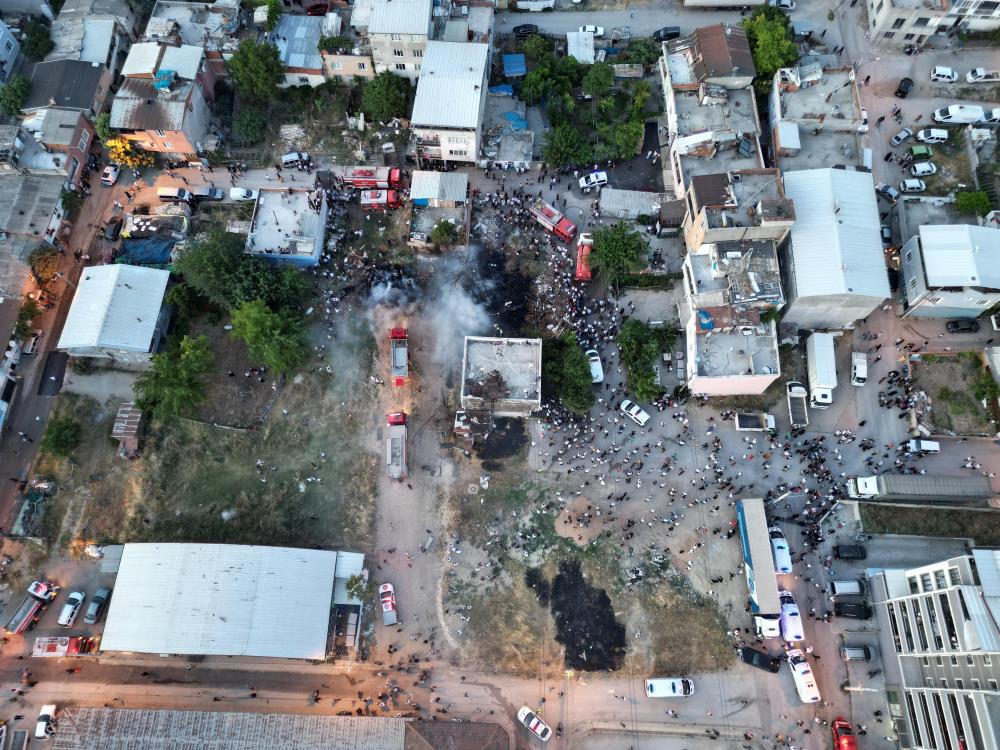 Bursa’da patlamanın olduğu alan drone ile görüntülendi – Bursa'ya Dair ...